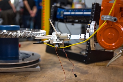 WPI Students Build a Robotic System That Could One Day Inspect Jet Engine Parts for GE Aviation